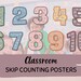 Skip Counting Posters, Classroom Decorations, Large Numbers, Counting ...