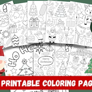 Christmas Coloring Pages, Ready to Print, Christmas Printables ...