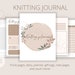 PRINTABLE Knitting Planner, Knitting Journal, Knitting Project Planner ...