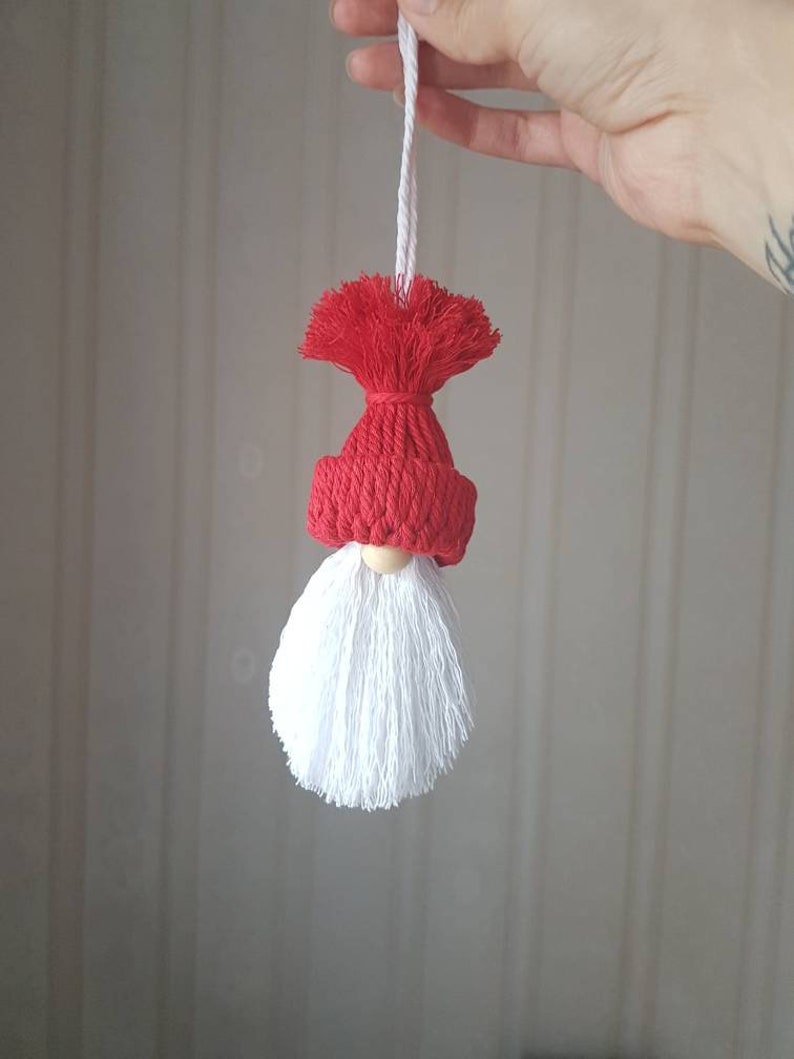 Gnomos navideños / Gonks navideños / Macrame Gnome / Decoraciones ...