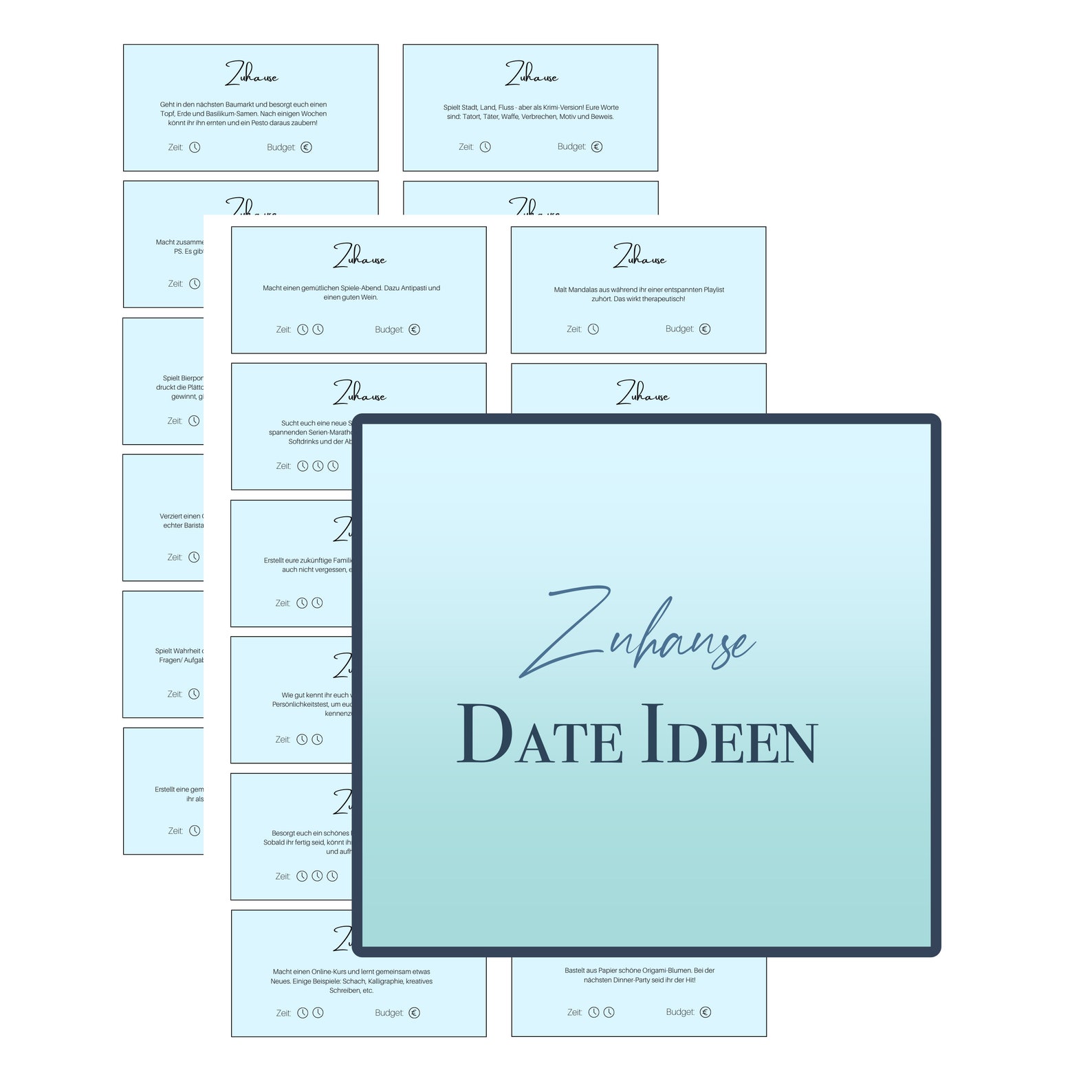 132 einzigartige Date Ideen Karten zum Ausdrucken für ein Date-Ideen ...