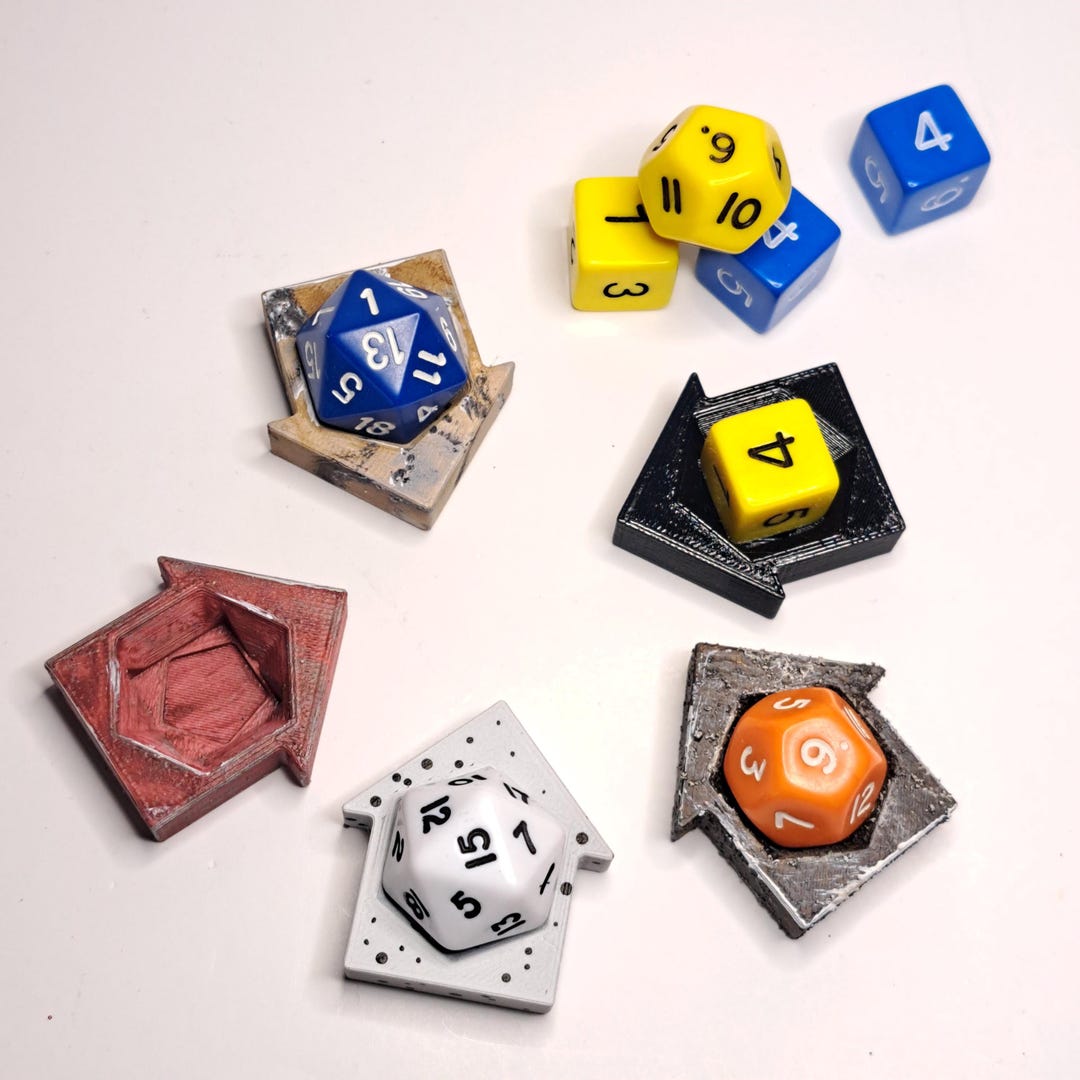 3D Printed Dice/wound Marker for Wargaming - Black - Etsy