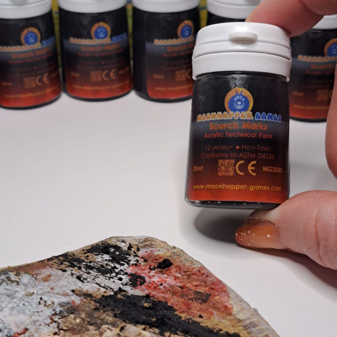 Scorch Marks Acrylic Paint: Textured Damage for Wargaming - Etsy