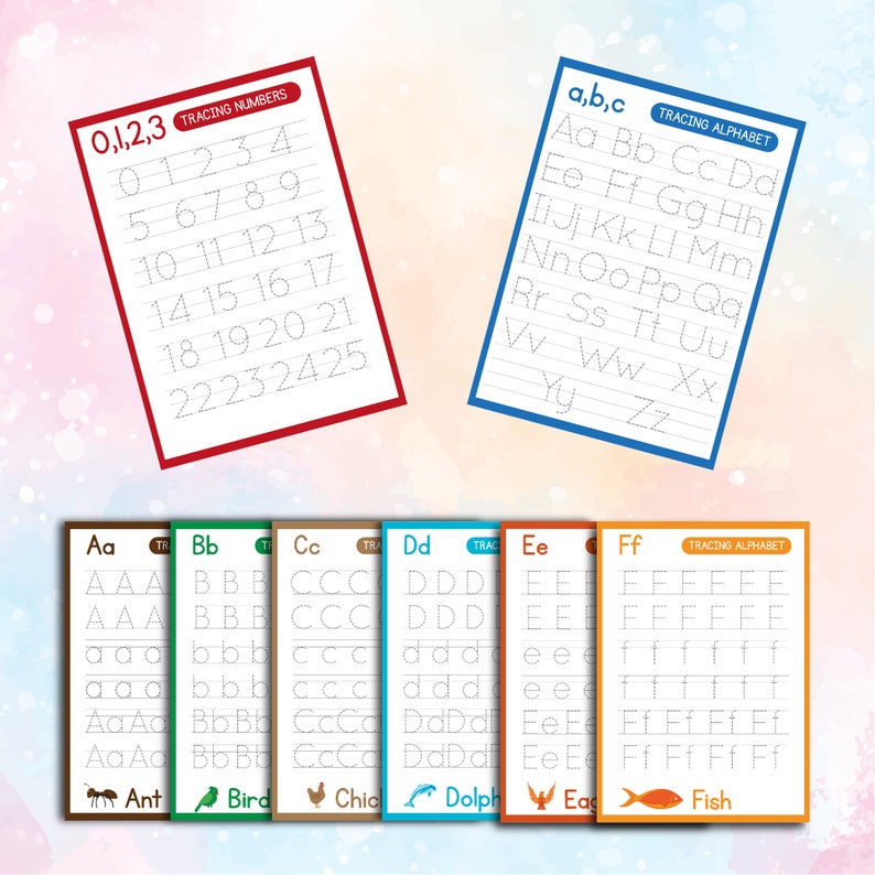 Alphabet Tracing, Letters A to Z, Numbers 1-25, Early Education ...