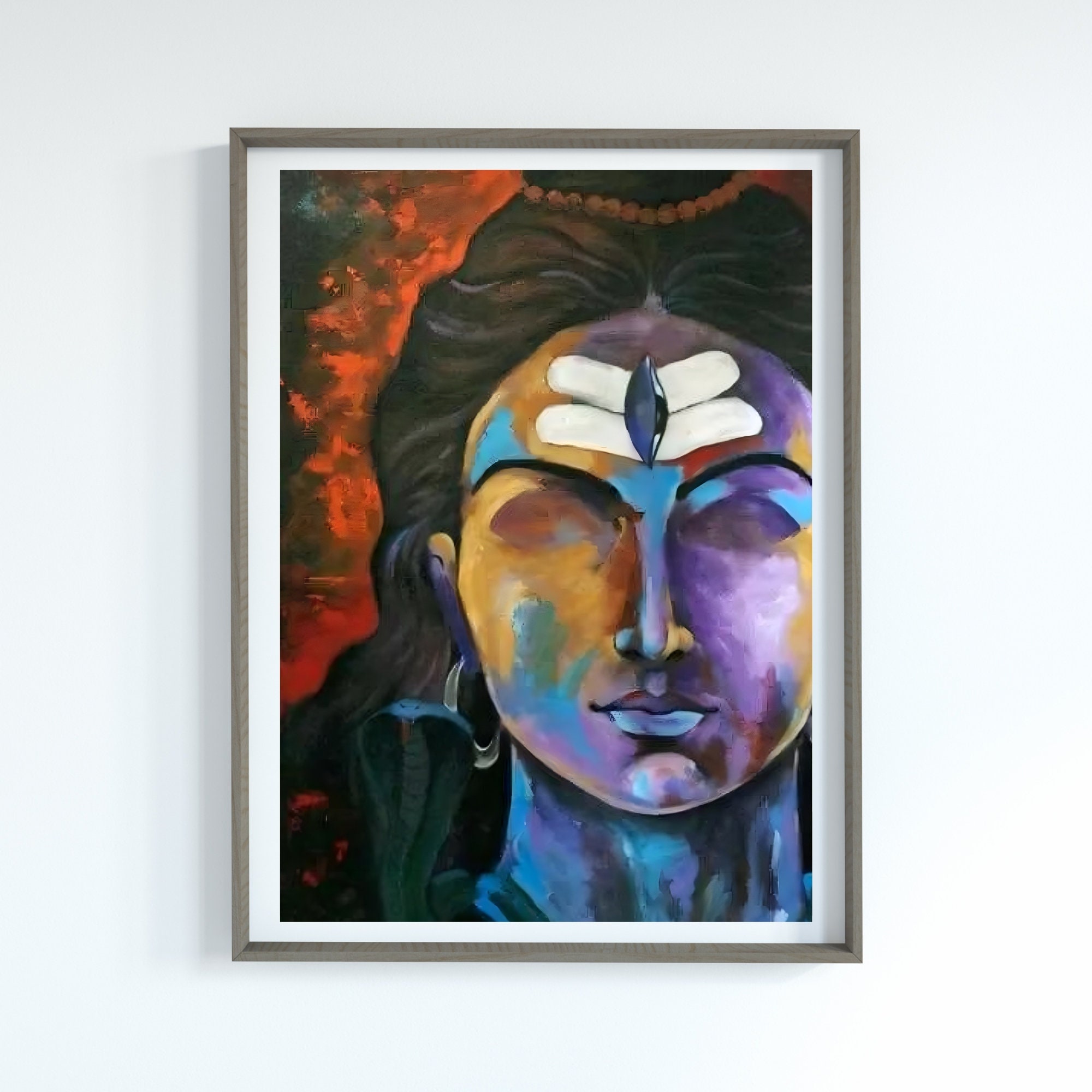 Buy Lord Shiva Painting, Digital Art Print, Hindu God Painting ...