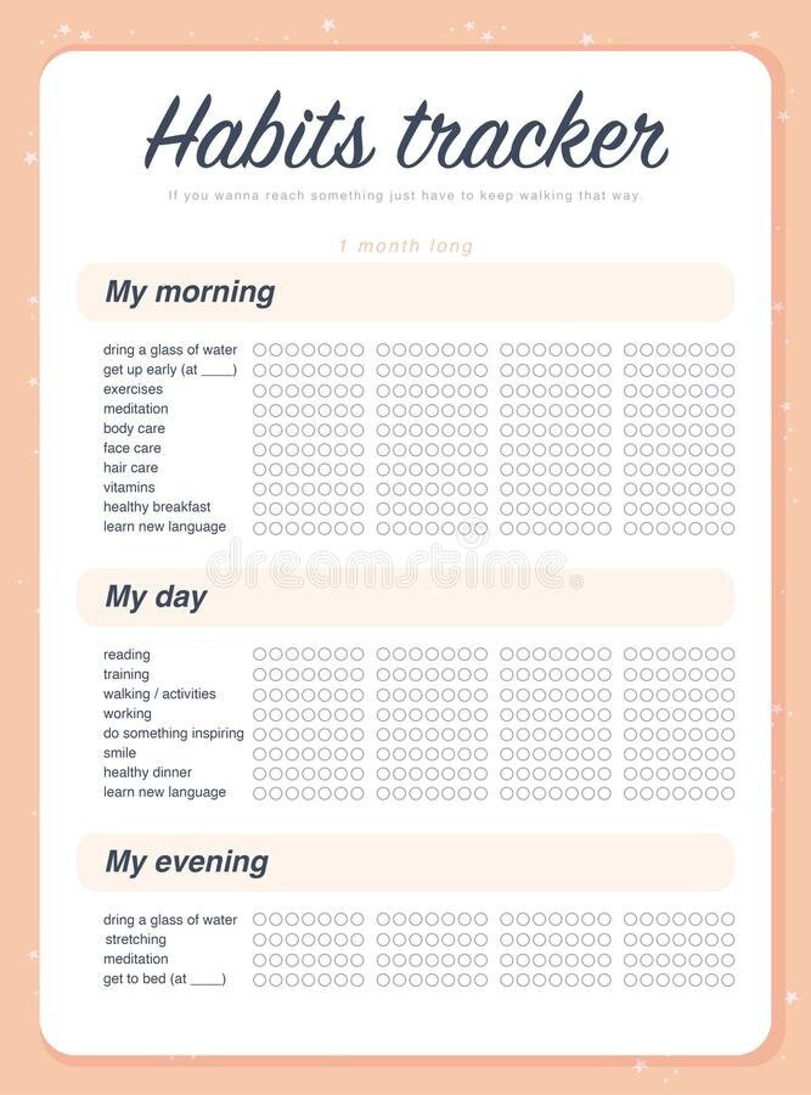 Healthy Habit Tracker | Track Your Habits - Etsy