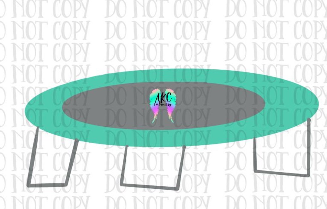 Trampoline Clipart, Trampoline Digital Design, Trampoline Sublimation ...