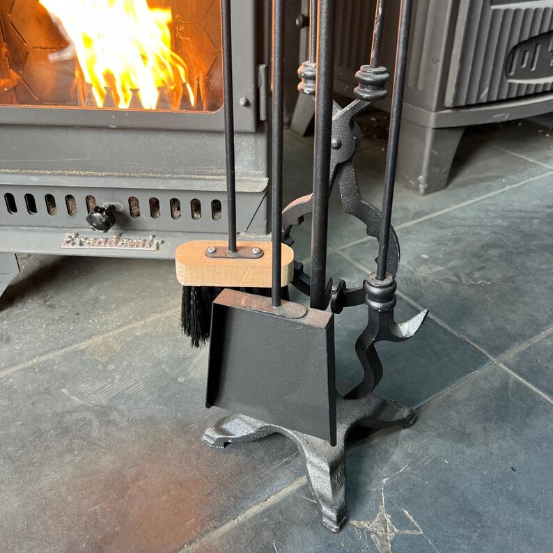 Metal Fireplace Tools Set, Set of 4 Hearth Tool, 4 Piece Stove Tong Set ...