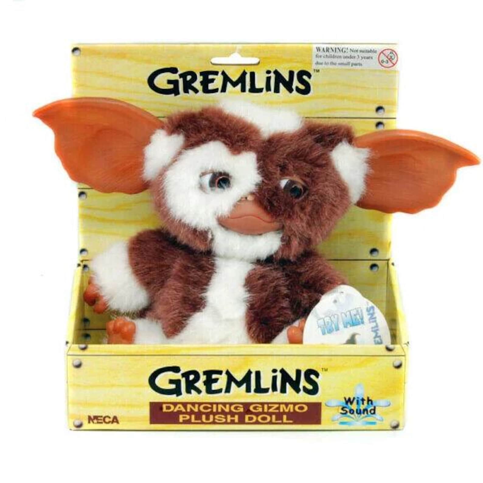 NECA Gizmo Plush Toy Gremlins Singing & Dancing With Sound Mogwai Soft ...