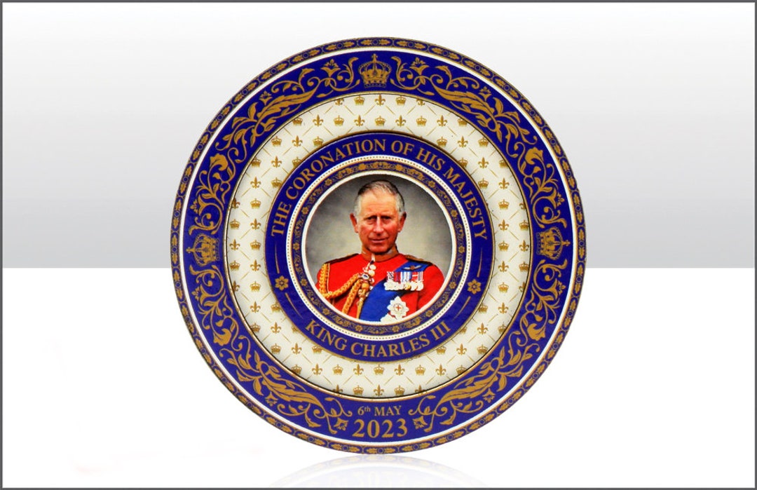 King Charles III Coronation 6th May 2023 Wooden Round Magnet 70mm - Etsy