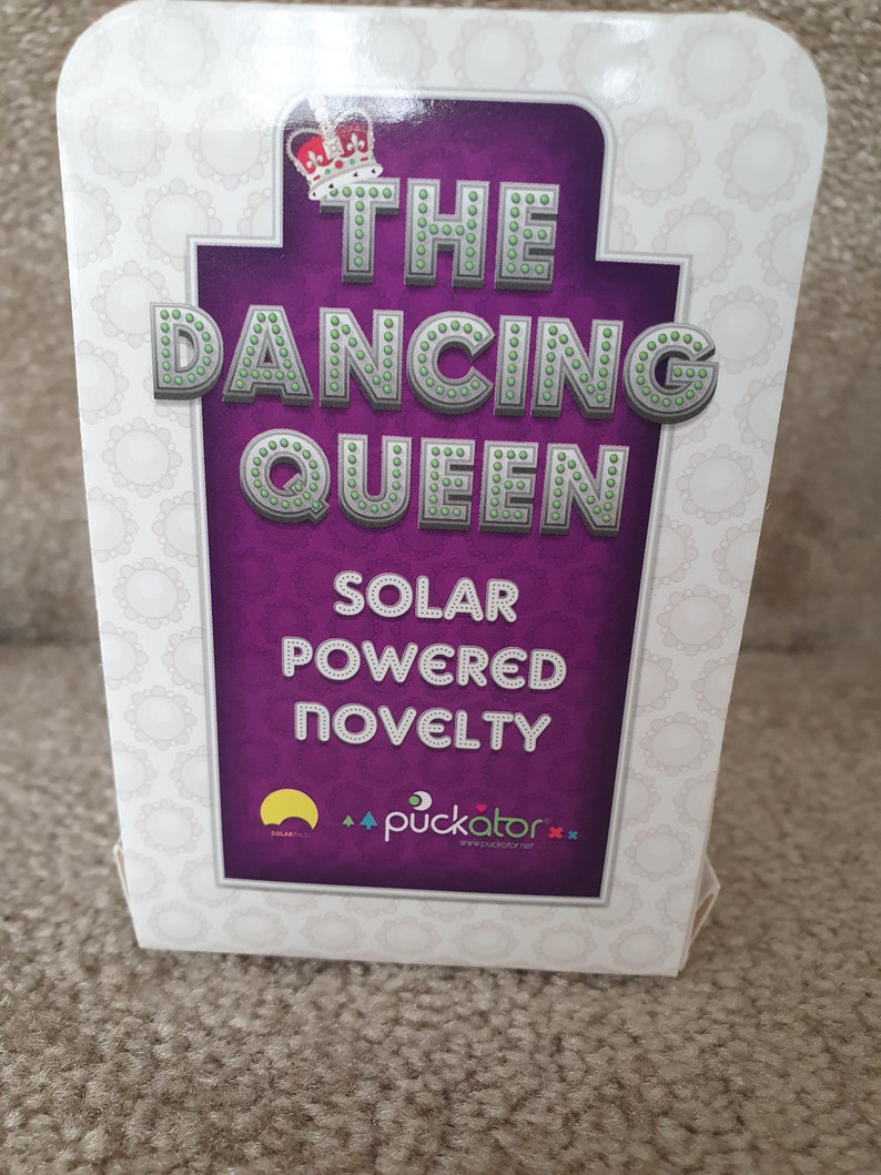 Dancing Queen Solar Pal Height 4"/10cm (no Batteries Required) Dances ...