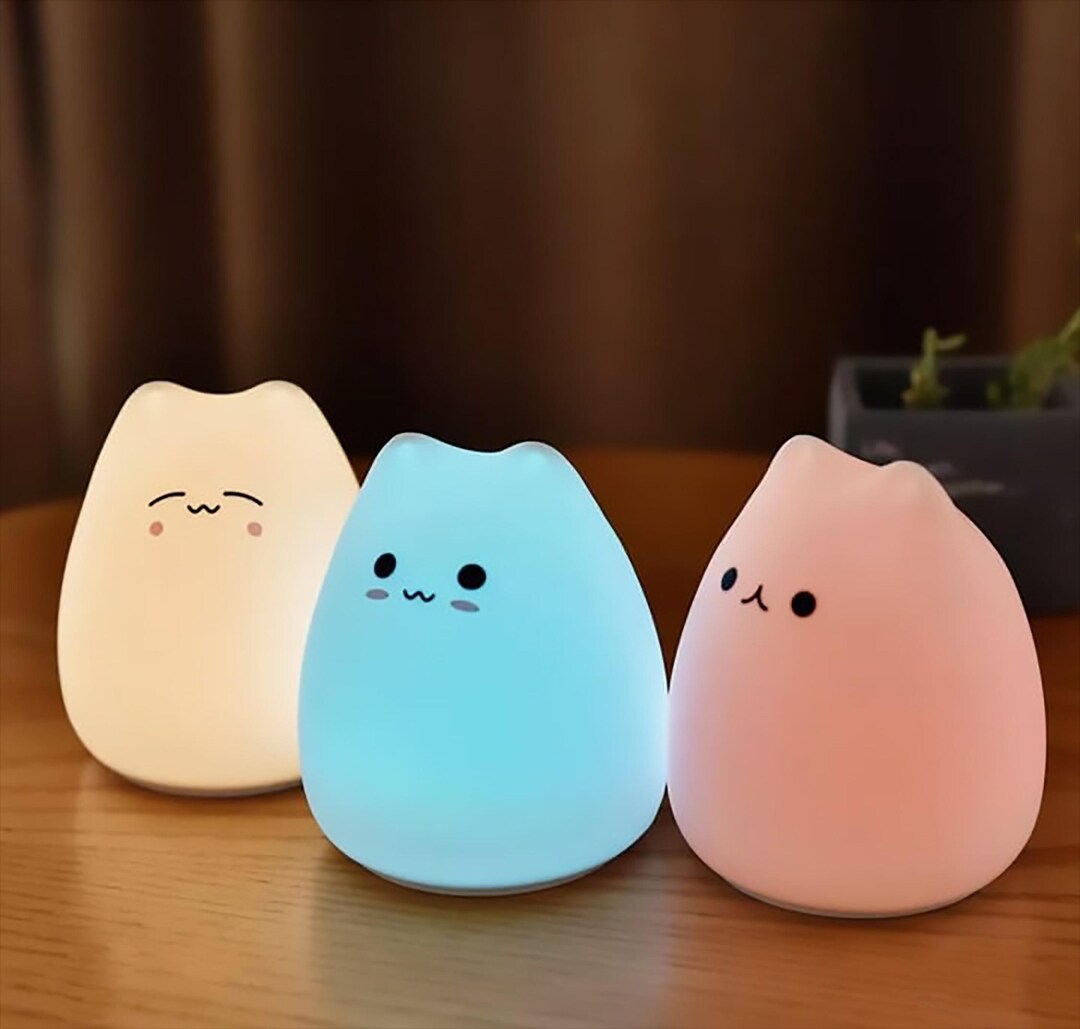 Cute Cat Lamp Set 3D Print Stl Files, Lighting 3D Printer Files - Etsy