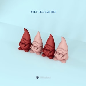 Gnomes Love 3D Print Stl Files - Valentines Heart Print Files - 3D Love ...