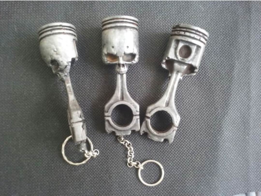 Skull Piston Keychain 3D Print Stl Files, 3D Keychain Print Fİles - Etsy