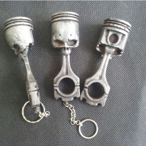 Skull Piston Keychain 3D Print Stl Files, 3D Keychain Print Fİles - Etsy