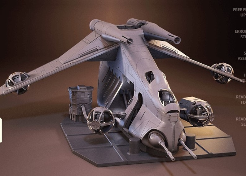 Star Wars Laat Gunship 3D Print Stl Files - Etsy
