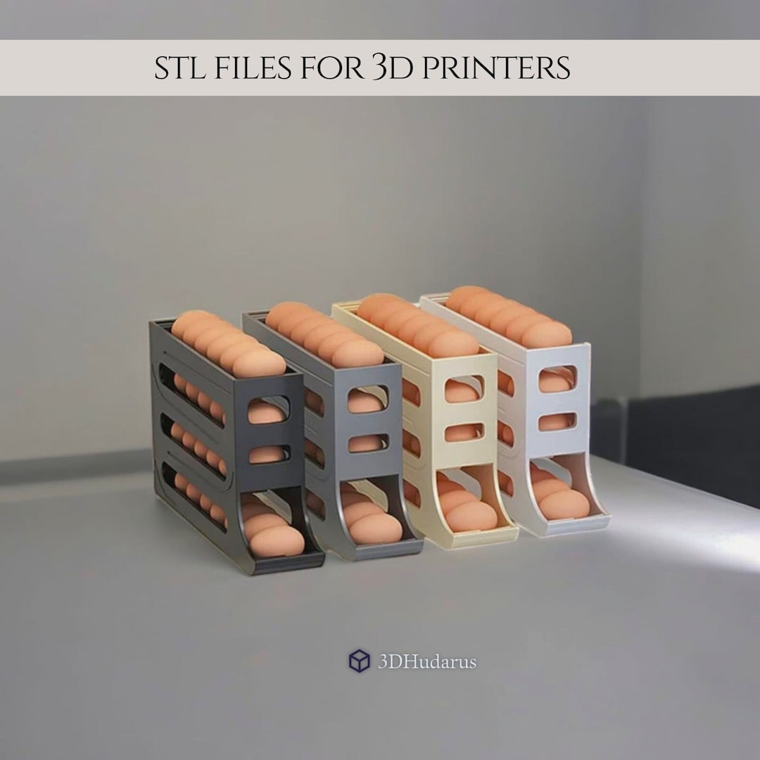 Egg Holder 3d Print Stl Files Etsy