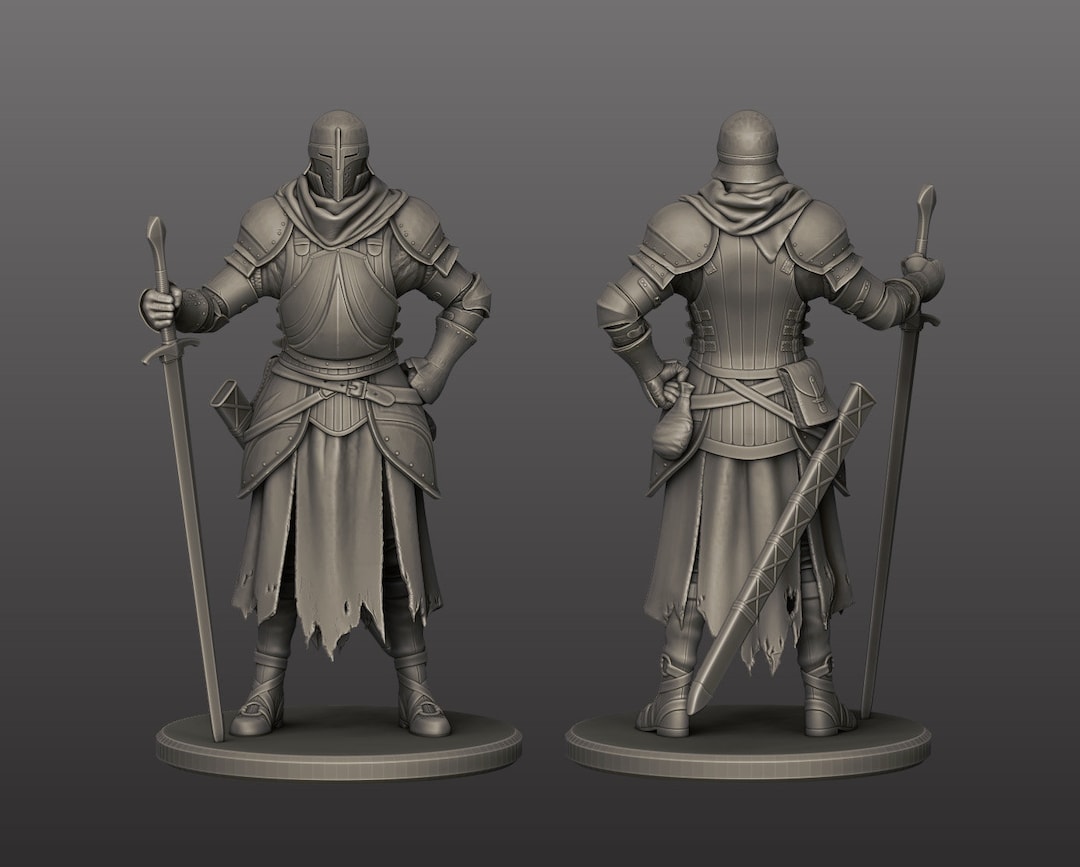 Medieval Knight 3D Print STL File - Etsy Italia Medieval Knight 3D Print STL File - Etsy Italia