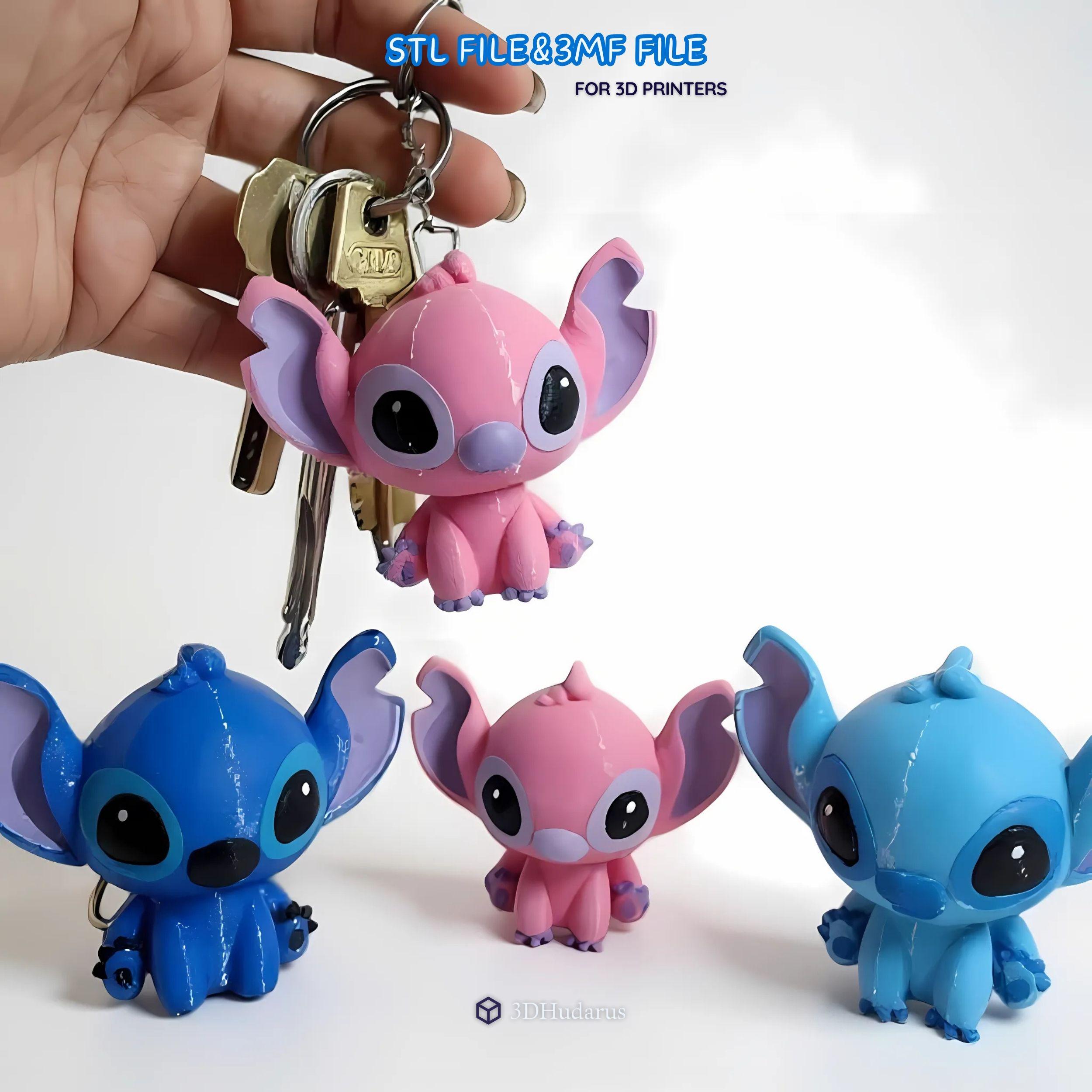 Stitch 3D STL Files, 3D Keychain Print Files - Etsy