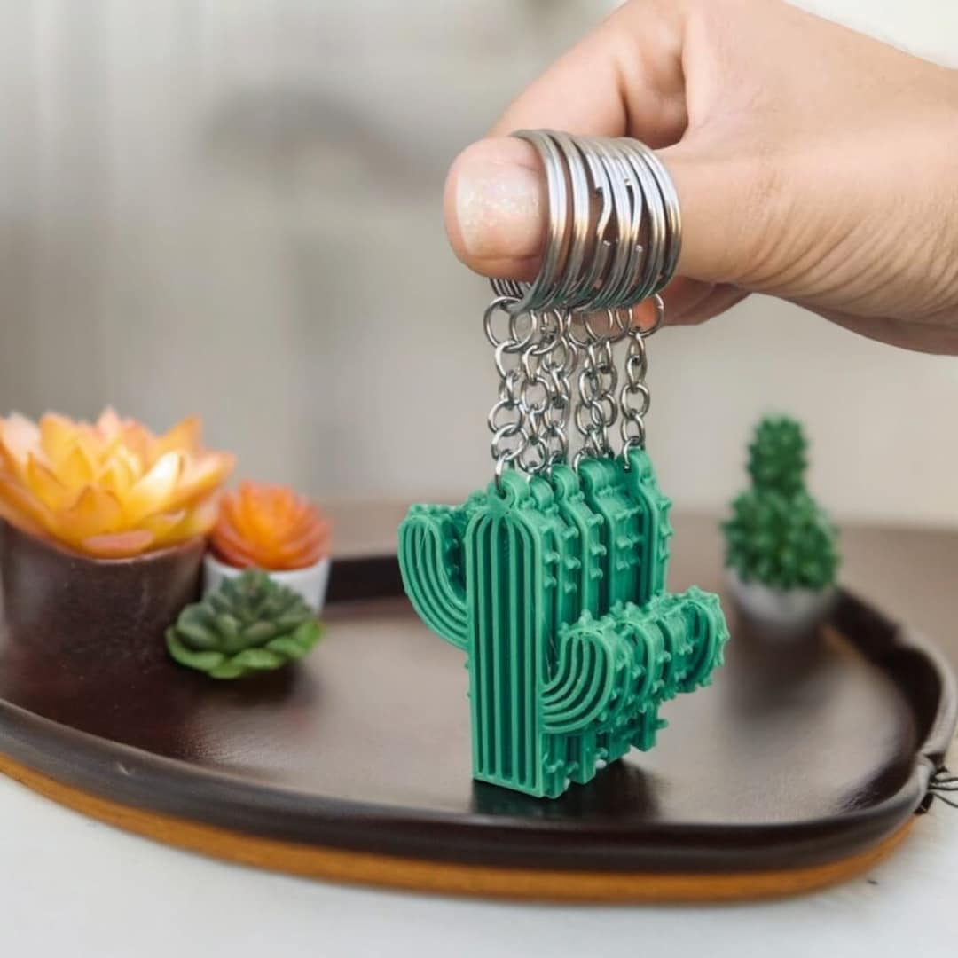 Cactus Keychain 3D Stl File, 3D Keychain Print File - Etsy UK