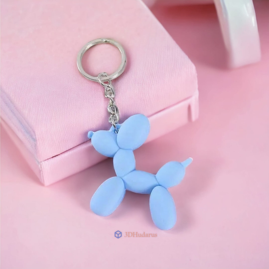 Balloon Dog Keychain 3D STL Files, 3D Keychain Print Files - Etsy Canada