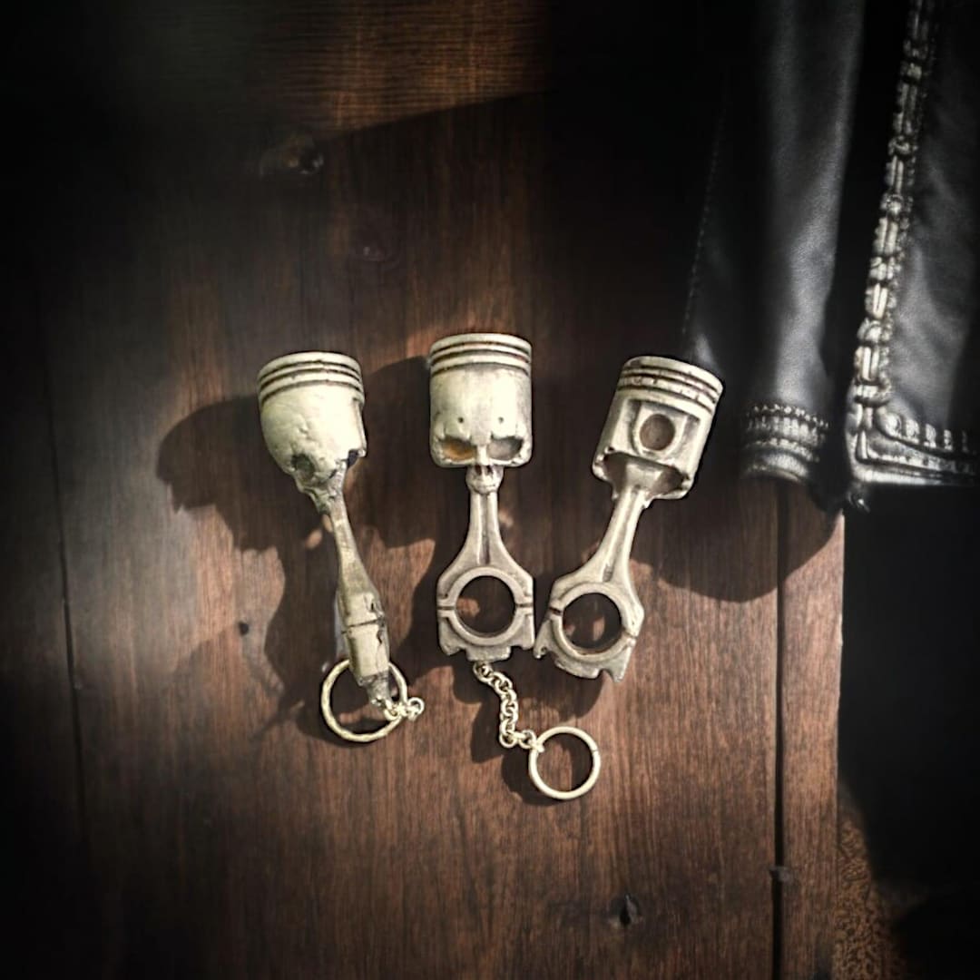 Skull Piston Keychain 3D Print Stl Files, 3D Keychain Print Fİles - Etsy
