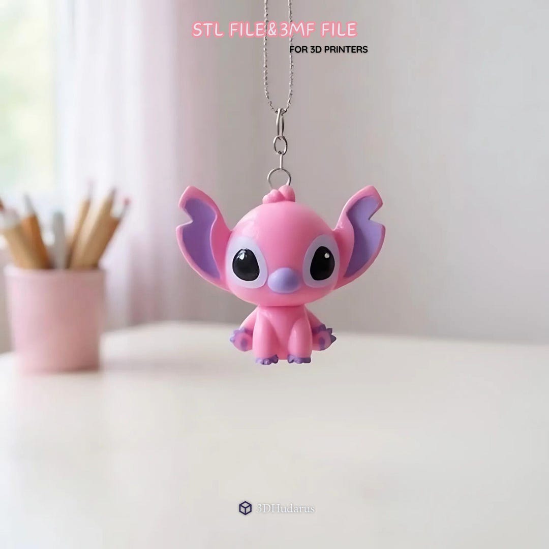 Stitch 3D STL Files, 3D Keychain Print Files - Etsy