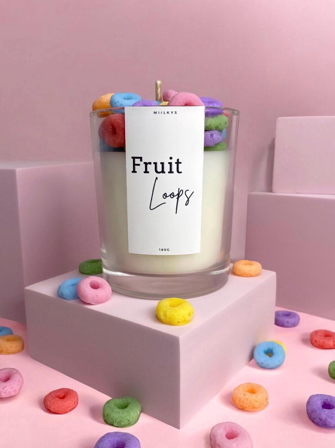 Fruit Loops Cereal Candle - Etsy