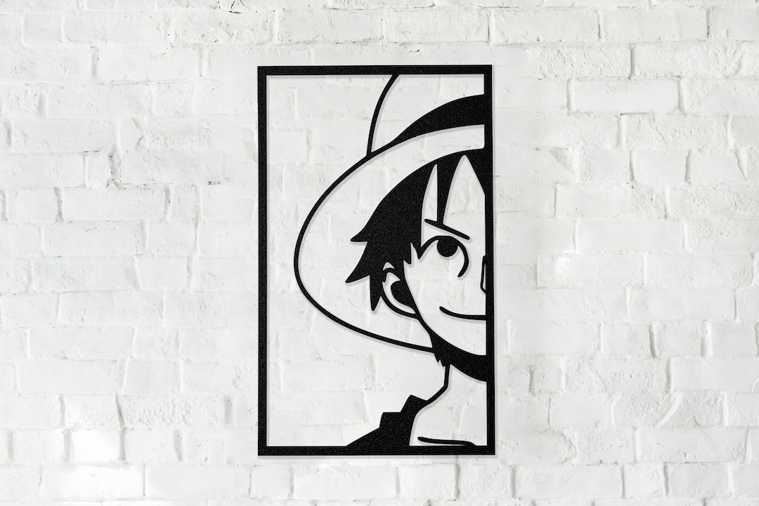 One Piece Luffy - 2D Wall Art - Wall Decor With Double Sided Adhesive ...