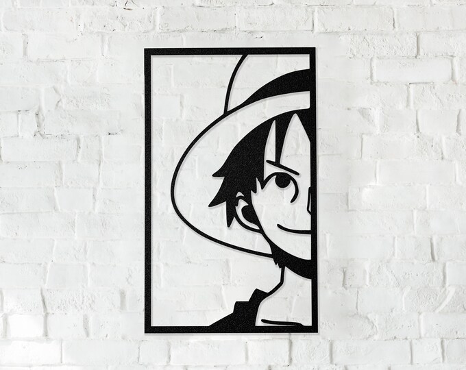 One Piece Luffy - 2D Wall Art - Wall Decor With Double Sided Adhesive ...