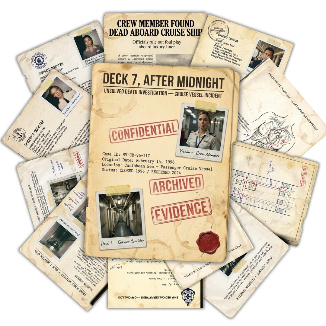 Murder Mystery Game PDF | Printable Cold Case File | Cold Case Game ...