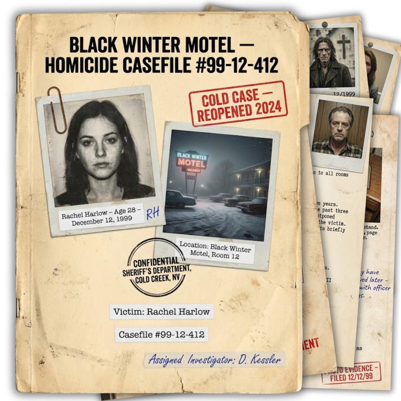 Murder Mystery Game PDF | Printable Cold Case File | Unsolved Detective ...
