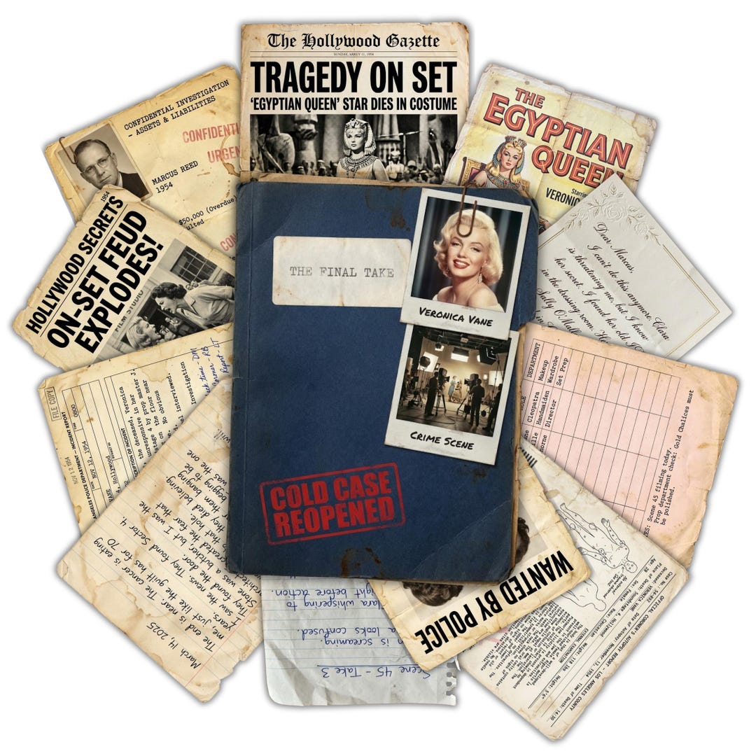 Unsolved Cold Case Files Game | the Final Take: 1954 Hollywood Noir ...
