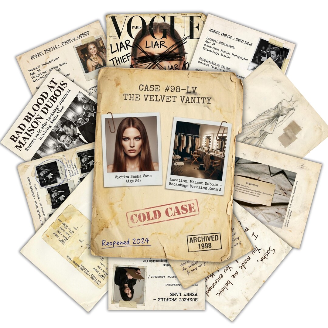 Printable Murder Mystery Game | Realistic Cold Case File PDF | 1998 ...