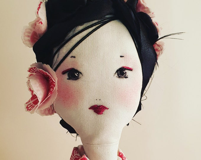 Handmade Cloth Doll. 40 Cm. Rag Doll. Original Art Doll.textil Art Doll ...