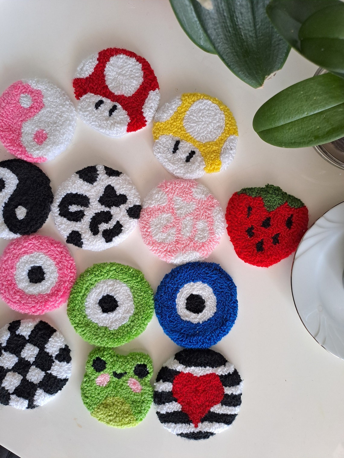 Set of 2 Car Coasters,cute Car Accessories, New Car Gift, Customisable ...