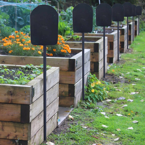 Black and White Garden Stakes - Etsy