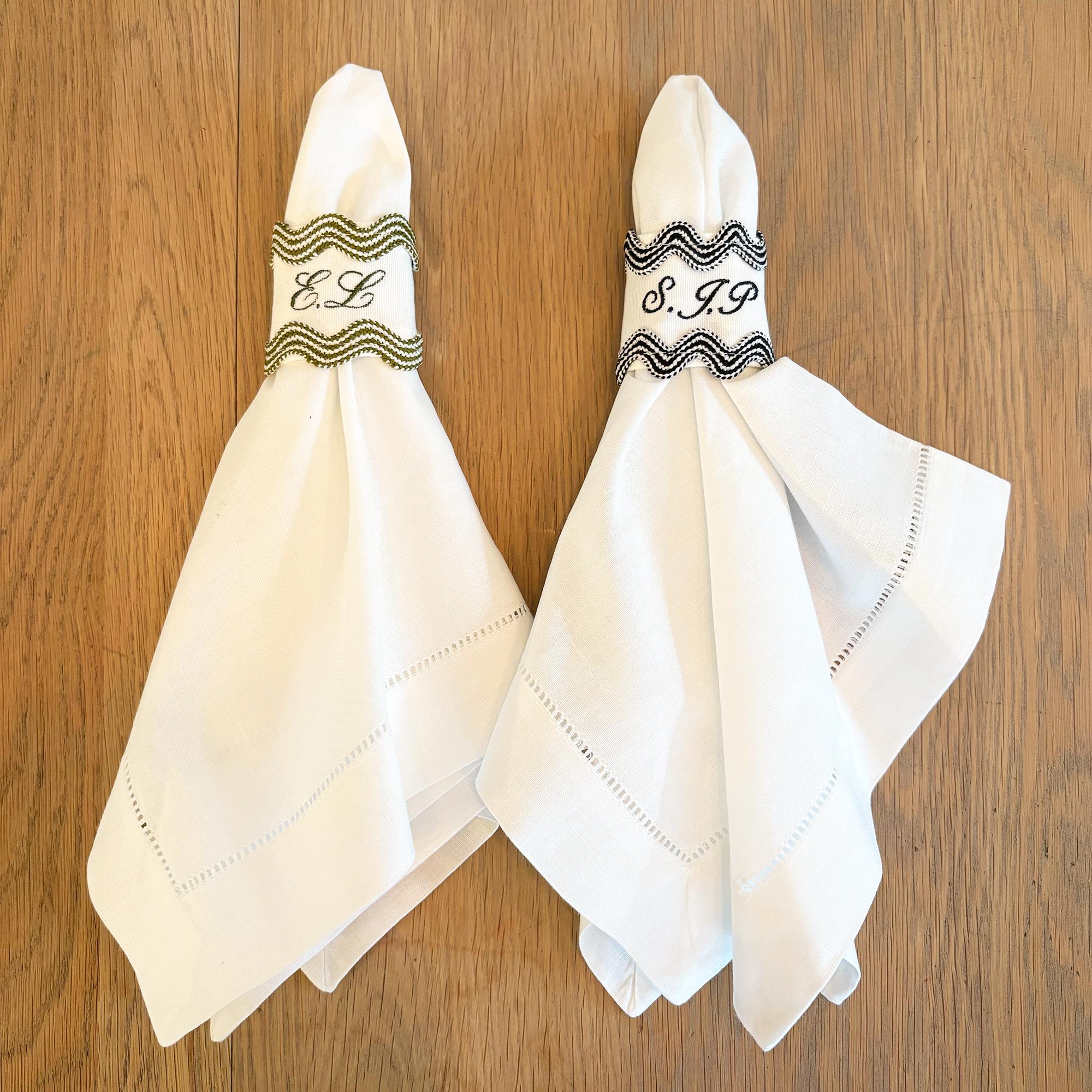 Custom Personalized Napkin Rings (set of 2) , Napkin Holder ...