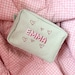 Candy Stipe Monogramed Makeup Bag, Personalised Name Cosmetic Pouch ...