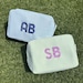 Candy Stipe Monogramed Makeup Bag, Personalised Name Cosmetic Pouch ...