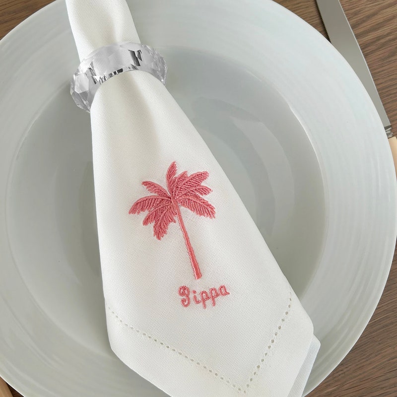 Palm Tree Napkin - Etsy