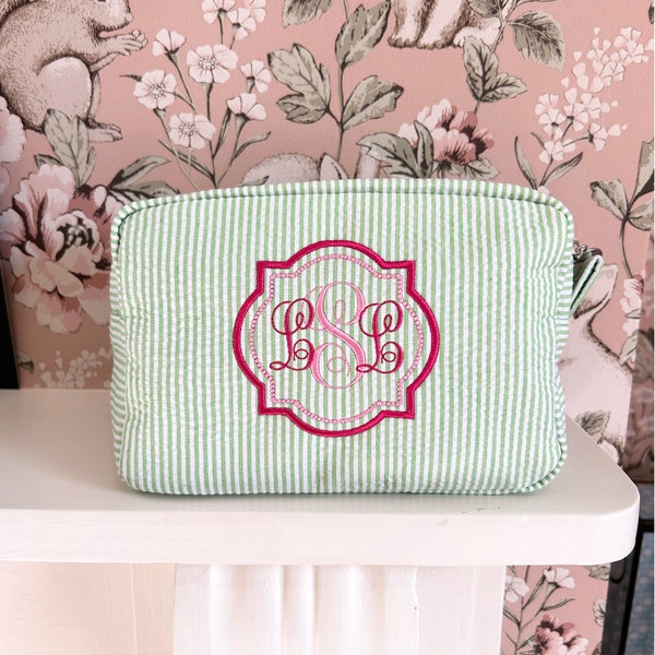 Monogrammed Makeup Bag - Etsy