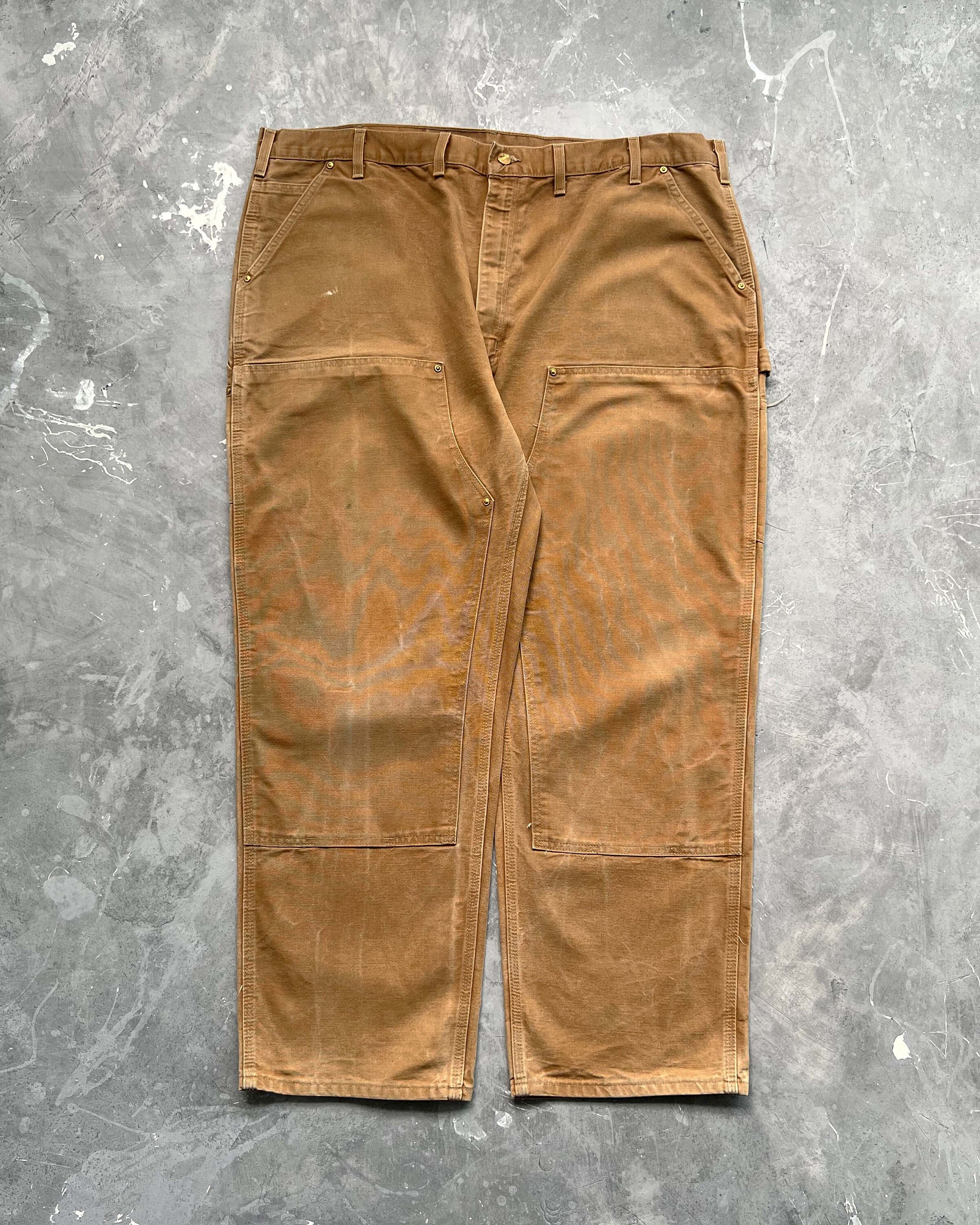 Vintage Sun Faded Tan Carhartt Double Knee Carpenter Pants / - Etsy