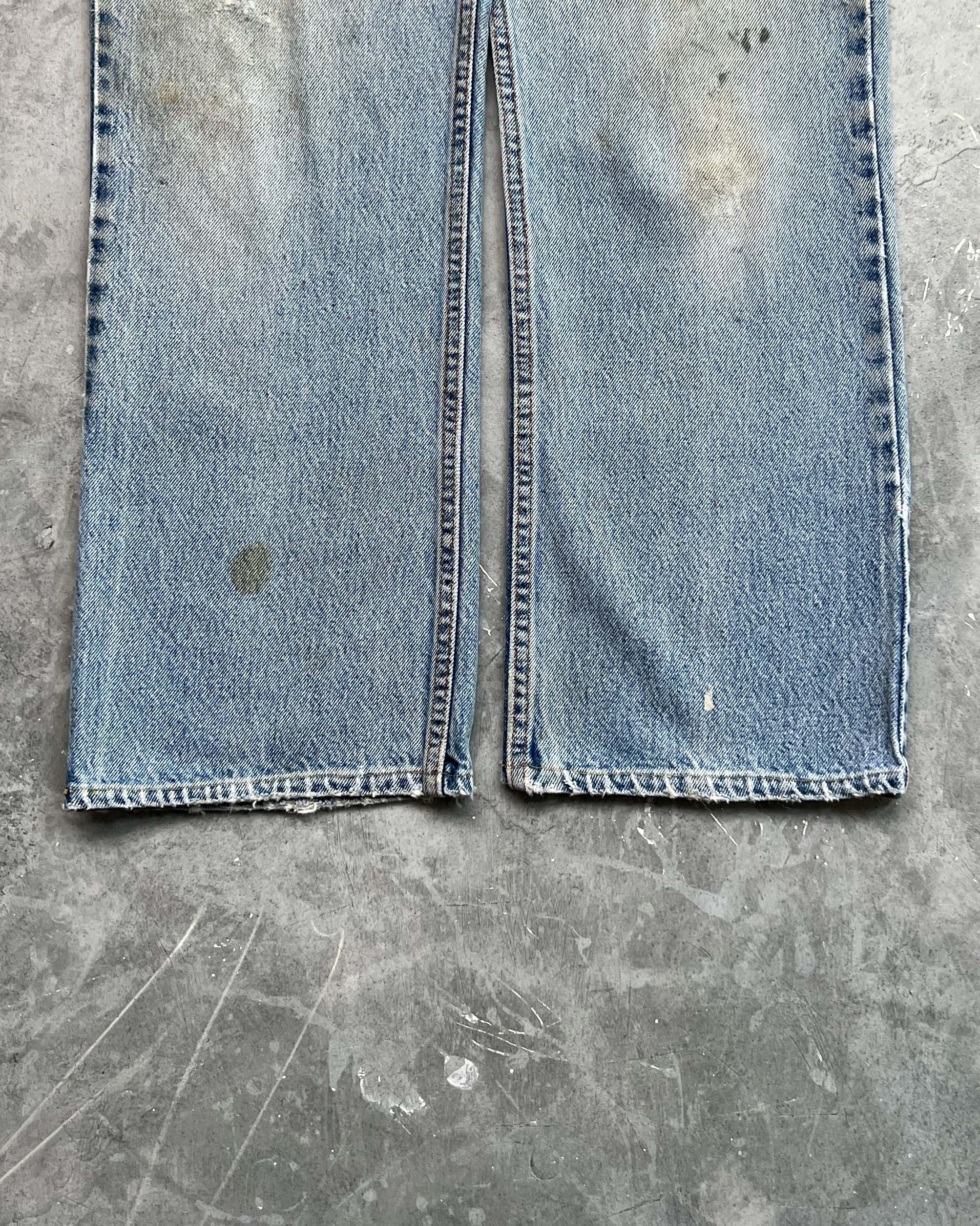 Vintage Stained and Distressed Levis 517 Denim / Jeans / Trousers 31X27 ...