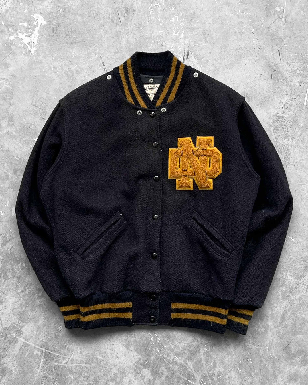 Vintage 90s 'ND' Varsity Jacket / College / Letterman M - Etsy