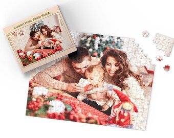 Cartoon Yourself Personalized Mini Heart Photo Puzzle, Custom Puzzles, Photo Jigsaw Puzzle ...