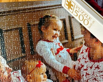 Cartoon Yourself Personalized Mini Heart Photo Puzzle, Custom Puzzles ...