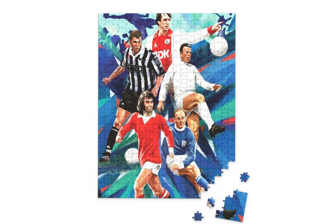 1000 Piece Jigsaw Puzzle, Football Icons Puzzle for Adults, Unique ...