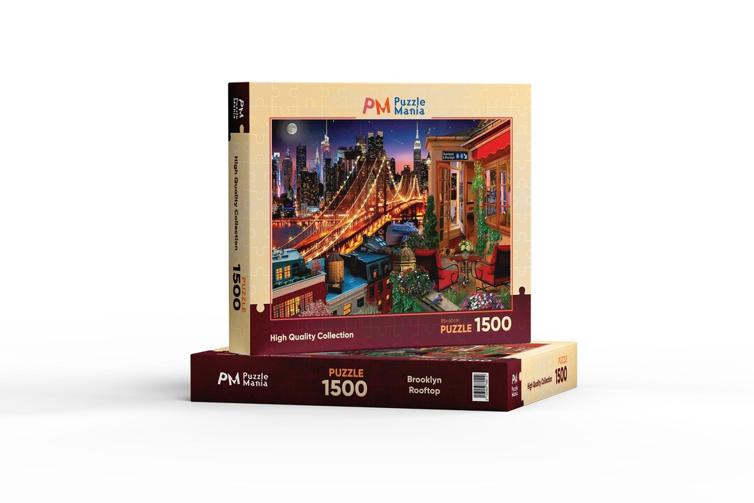 Brooklyn Rooftop Puzzle 1500 Pieces Gift for Mother New York - Etsy
