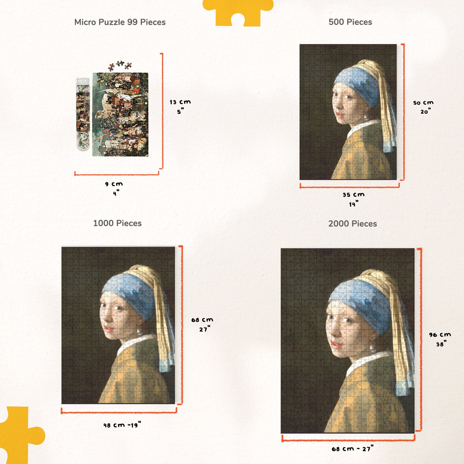 Classic Painting Artist Jigsaw Puzzles 99 PCS Girl With a - Etsy